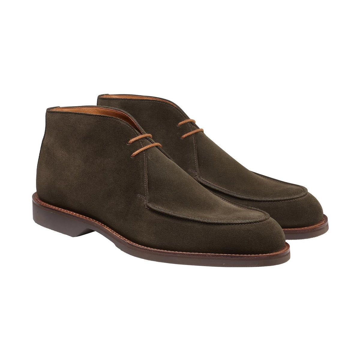 Bibury Earth Green Suede – Crockett & Jones EU
